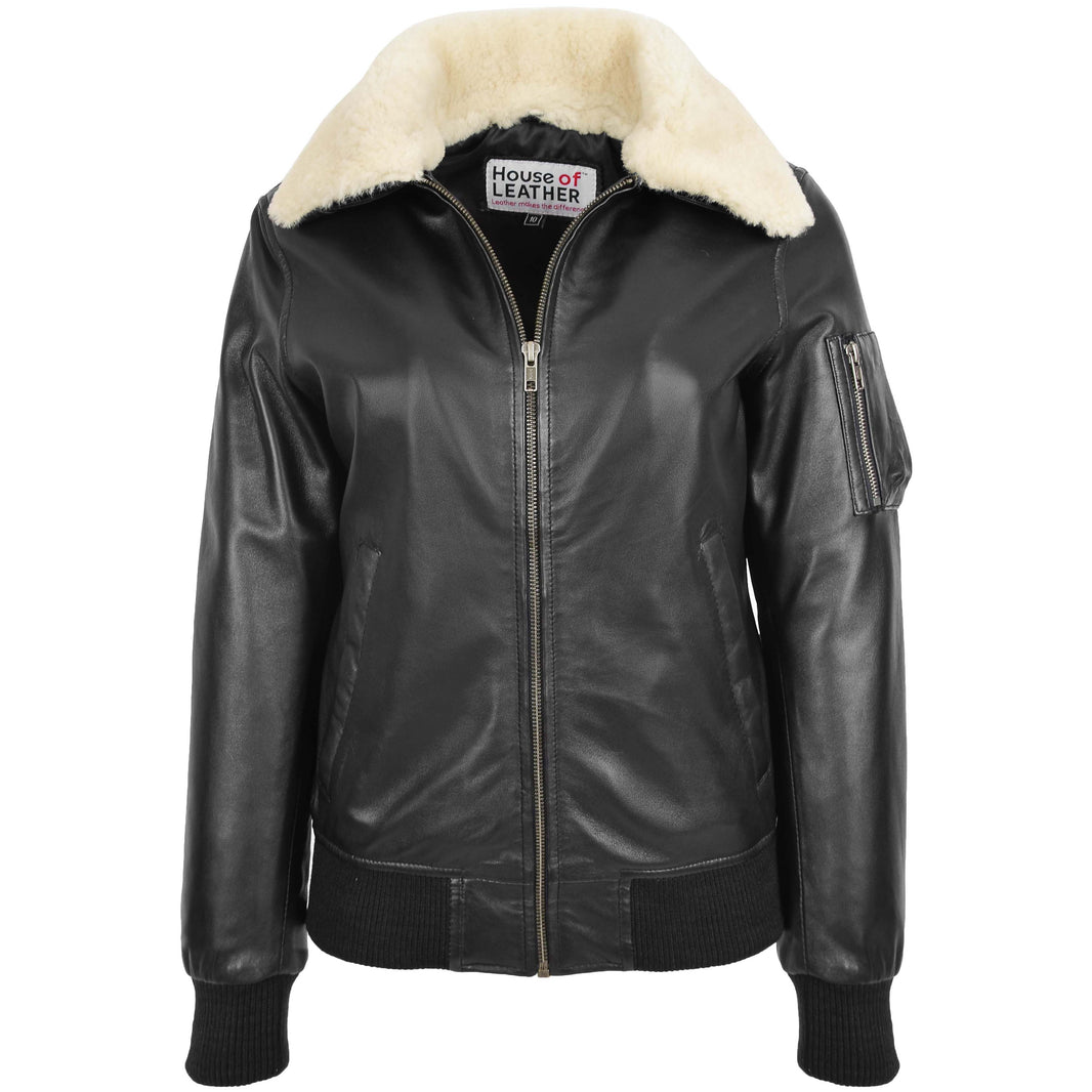 Womens Bomber Leather Jackets | Range of Colours | House of Leather