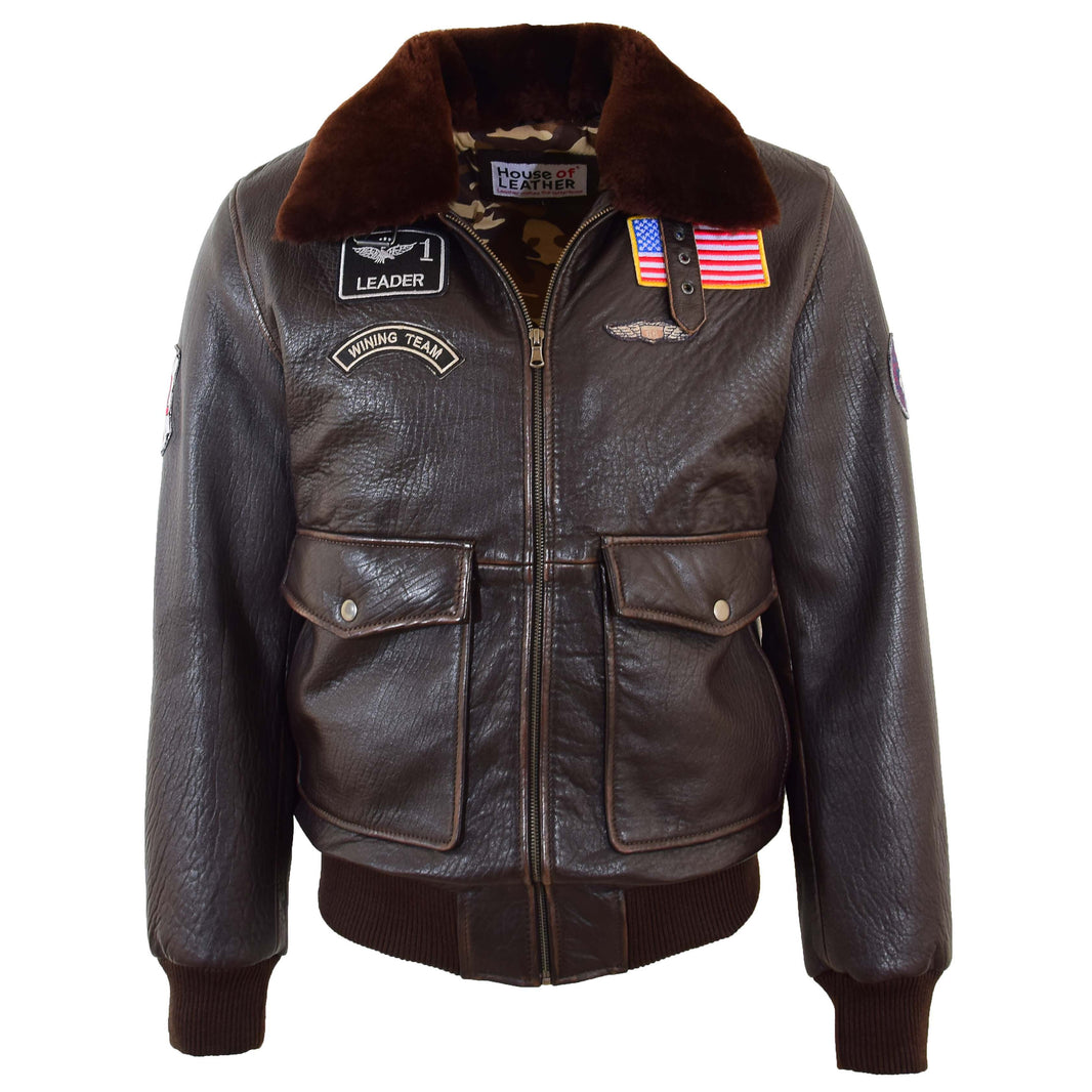 Mens Bomber Leather Jacket | Leather and Suede | House of Leather