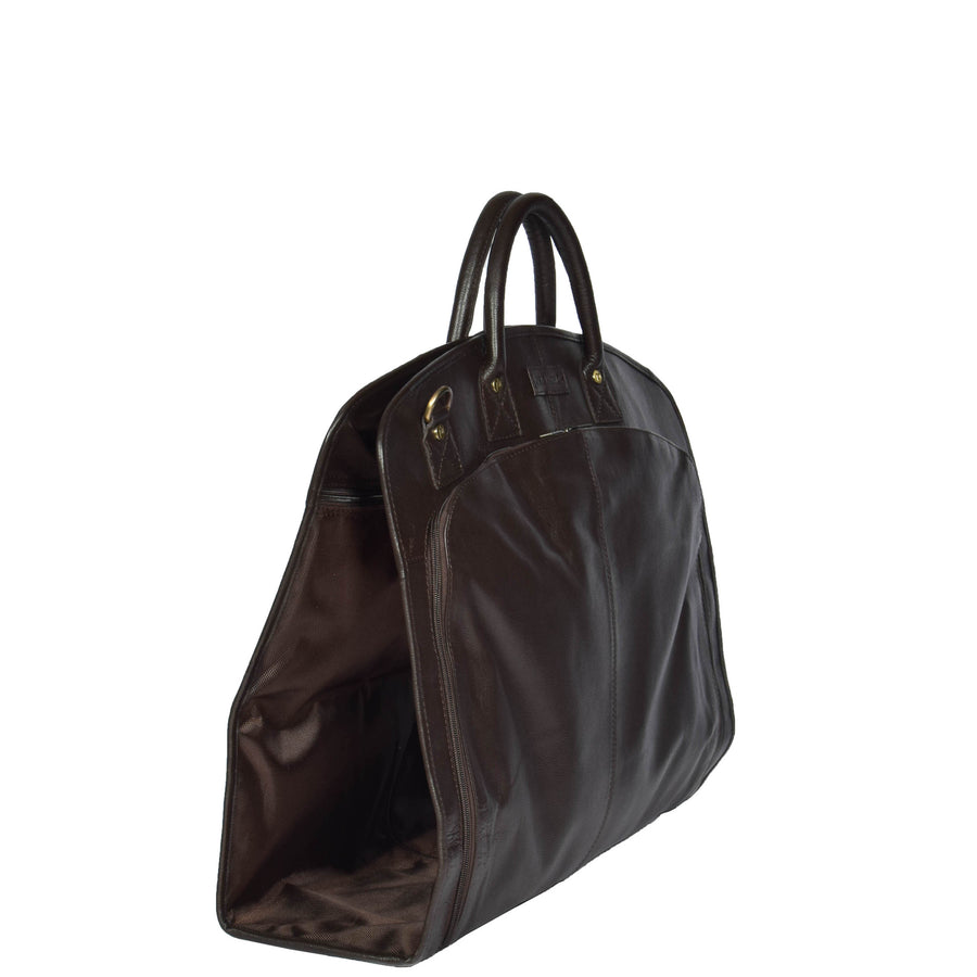 Real Leather Suit / Dress Carrier Brown | House of Leather
