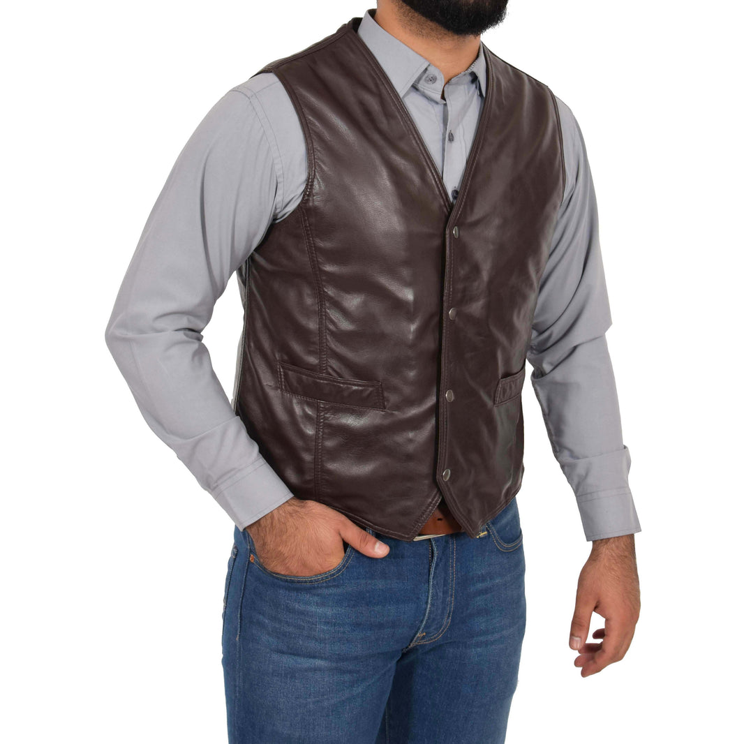 Mens Leather Waistcoat, Gilets and Body Warmers | House of Leather